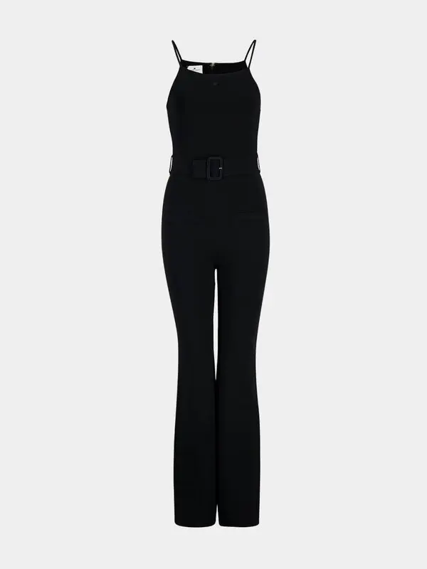 COURREGES Belted Knit Jumpsuit