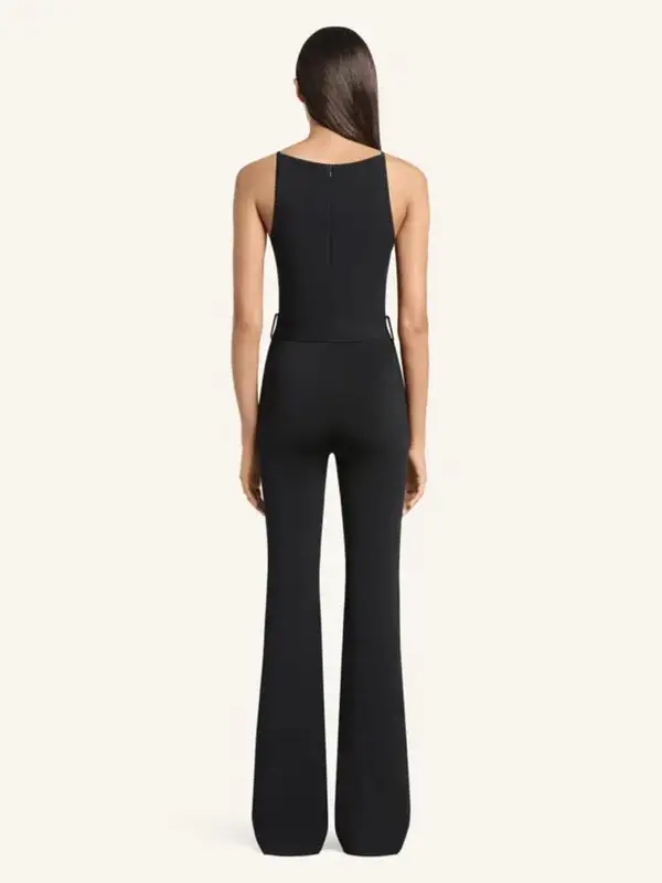 COURREGES Belted Knit Jumpsuit