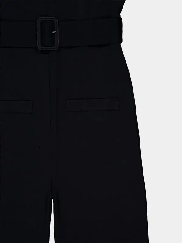 COURREGES Belted Knit Jumpsuit