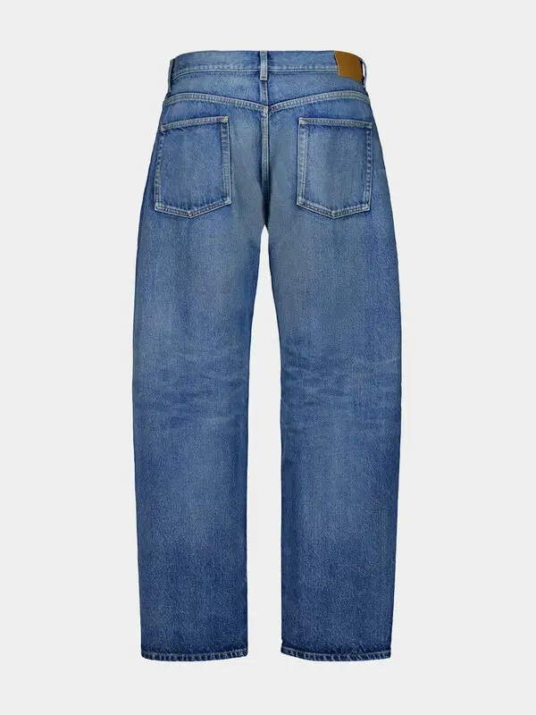 Saint Laurent Costa Rica Tapered Denim Jeans - Blue