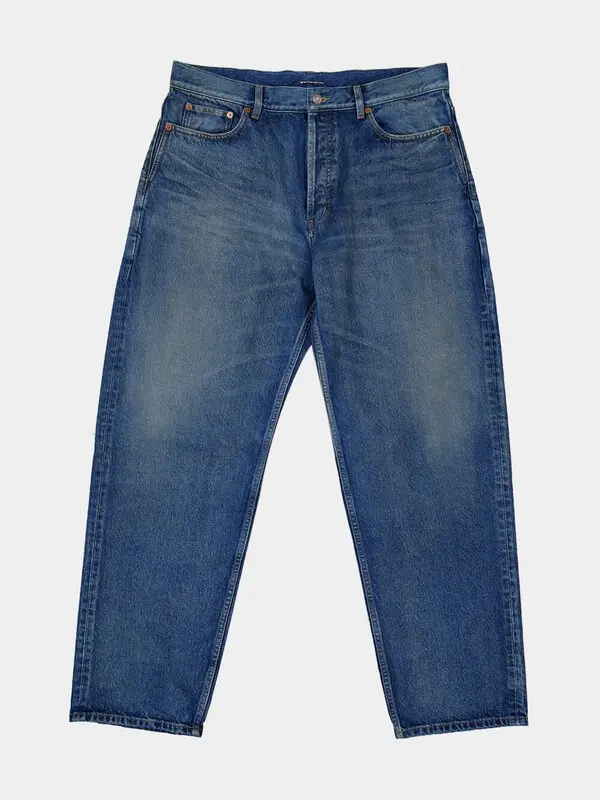 Saint Laurent Costa Rica Tapered Denim Jeans - Blue