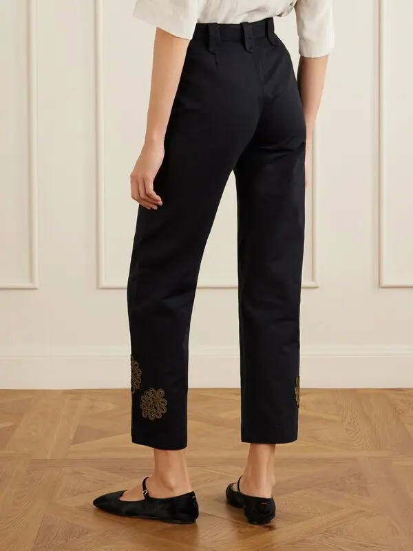 BODE Looped Frog Wide-leg Jeans
