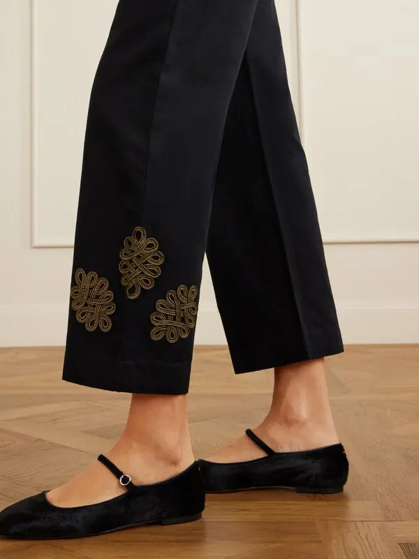 BODE Looped Frog Wide-leg Jeans