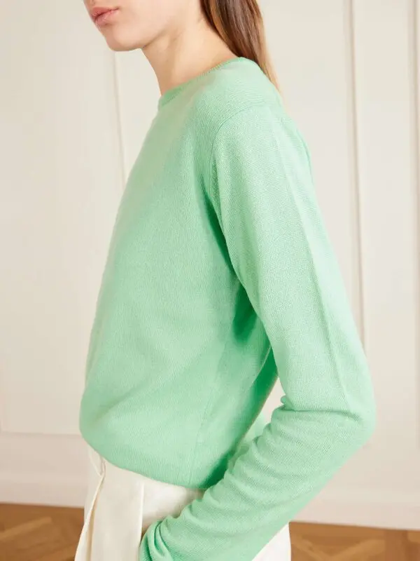 Auralee Cashmere And Silk-blend Sweater