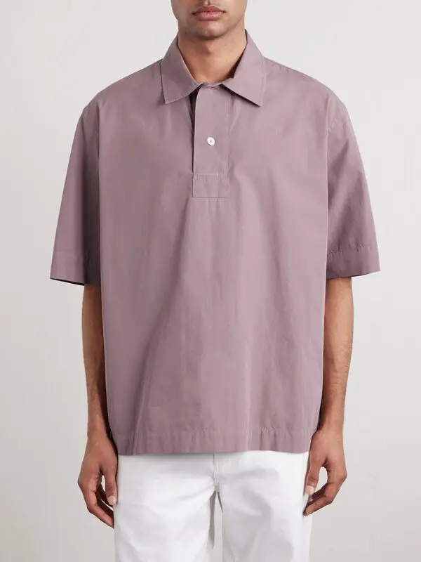 MARGARET HOWELL Cotton Polo Shirt - Pink