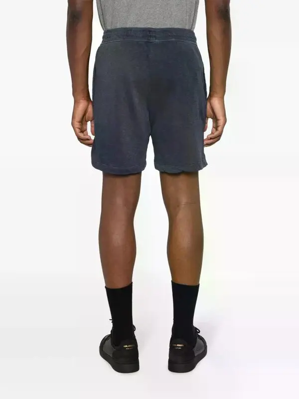JAMES PERSE Mélange-effect Cotton Track Shorts