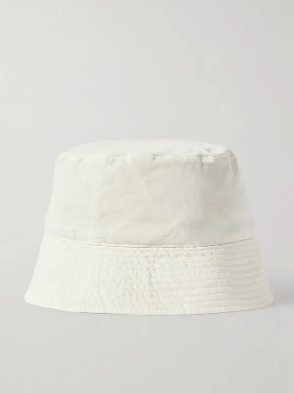 Auralee Kijima Takayuki Finx Cotton-twill Bucket Hat - Neutrals