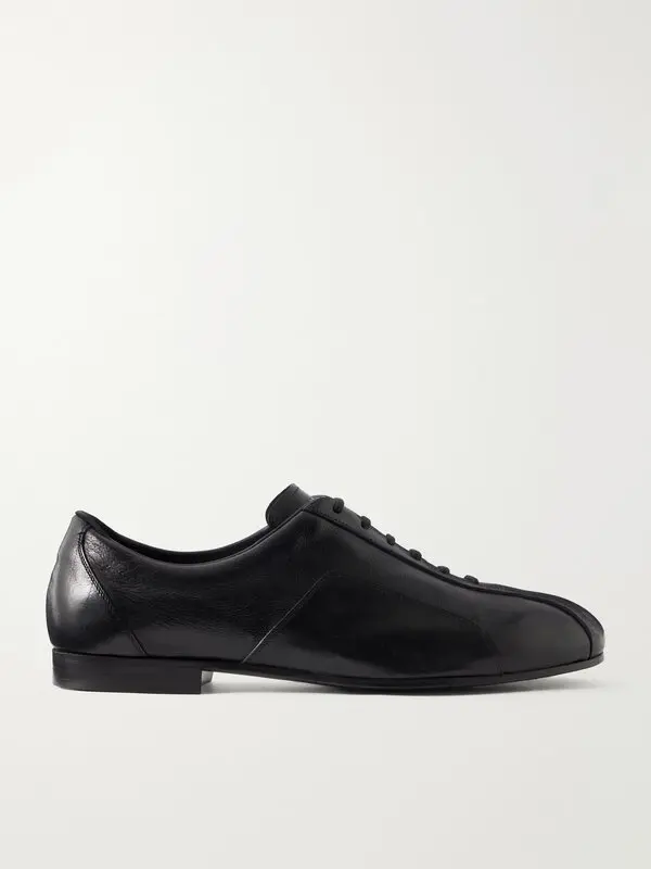 JIL SANDER Leather Derby Shoe - Black