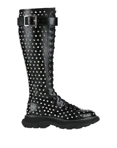 Alexander McQueen Leather Boots With Studs