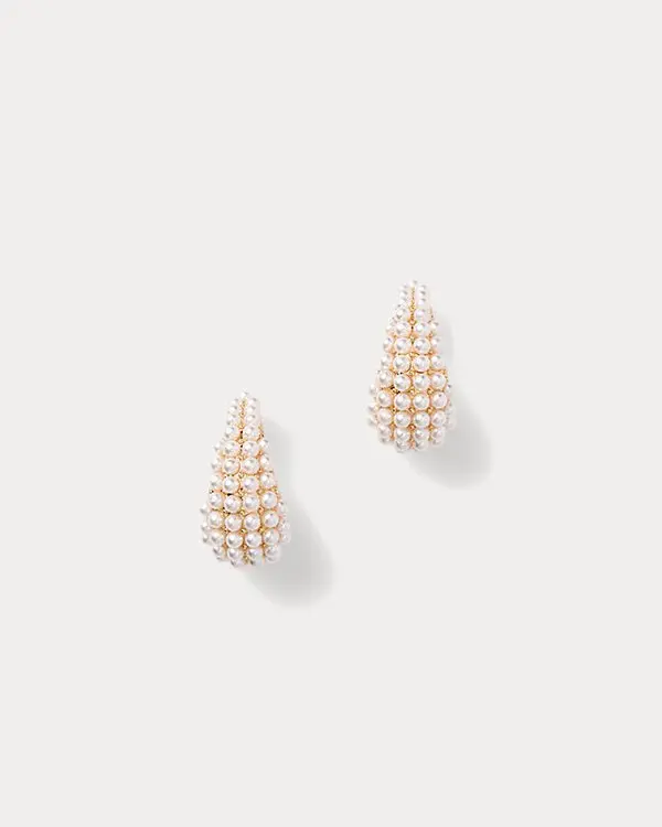 Lilly Pulitzer® Lilly Of The Valley Hoop Earrings - Resort White