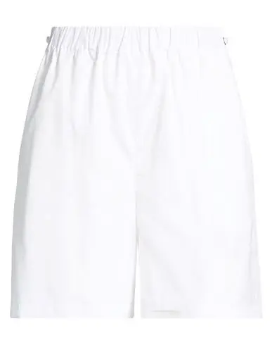 Max Mara Cotton Poplin Shorts - White