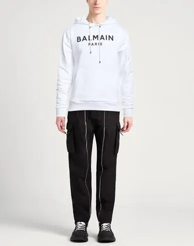 Balmain Cotton Blend Sweatshirt - White