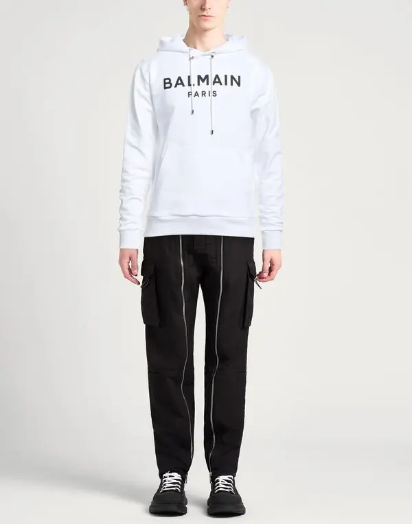 Balmain Cotton Blend Sweatshirt - White