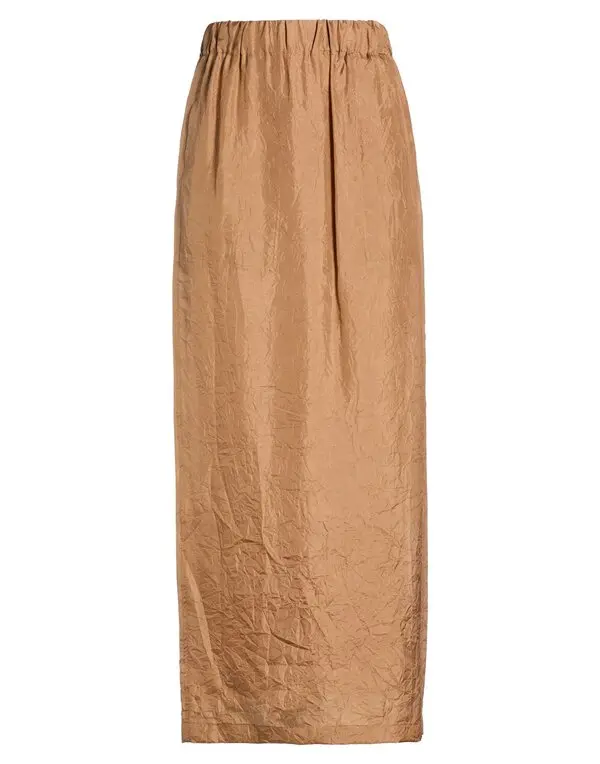 Max Mara Maxi Skirt In Silk - Beige