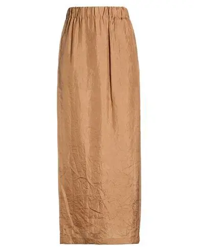 Max Mara Silk Maxi Skirt - Light Brown