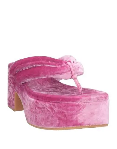Dries Van Noten Textile Fibers Thong Sandals - Pink