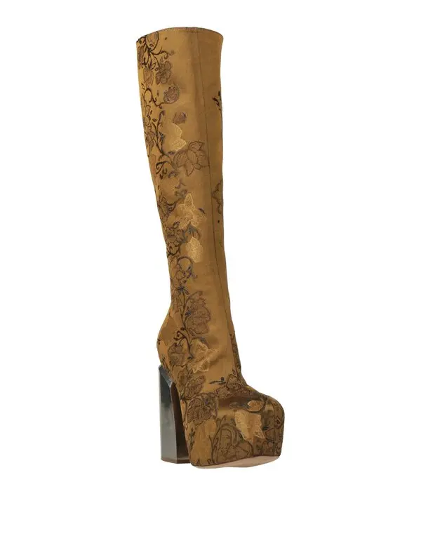 Dries Van Noten Brocade Floral Print Boots