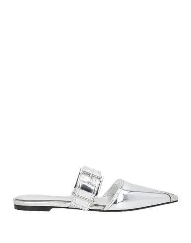Alexander McQueen Mules & Clogs Leather - Silver