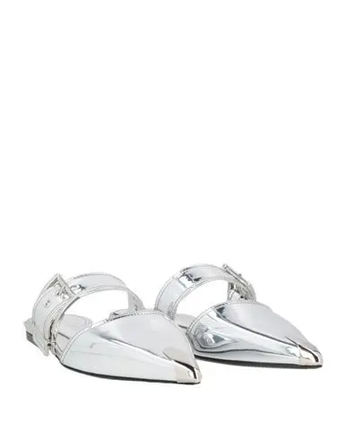 Alexander McQueen Mules & Clogs Leather - Silver