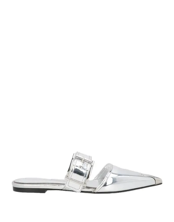 Alexander McQueen Mules & Clogs Leather - Silver