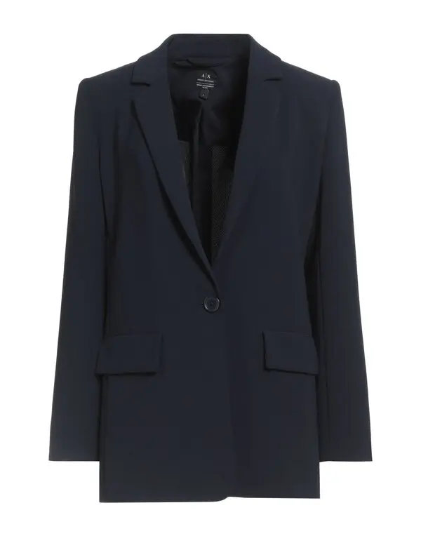 Armani Exchange Single-breasted Crepe Blazer