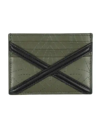 Alexander McQueen Cardholder Military Leather - Green