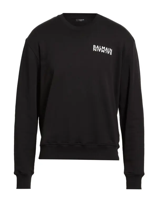 Balmain Sweatshirt With Logo - Black