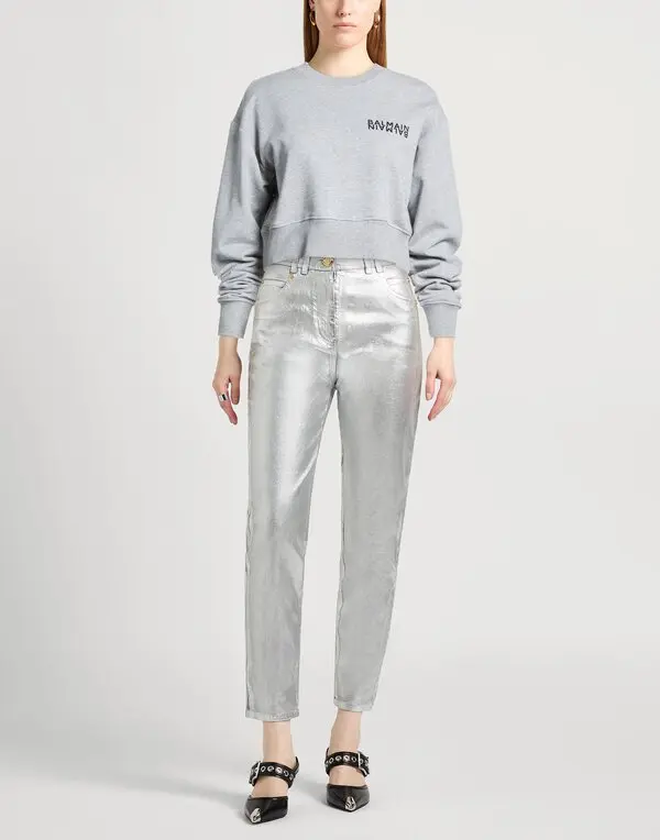 Balmain Cotton Sweatshirt - Grey