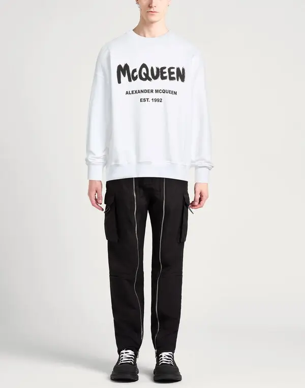 Alexander McQueen Cotton Sweatshirt - White