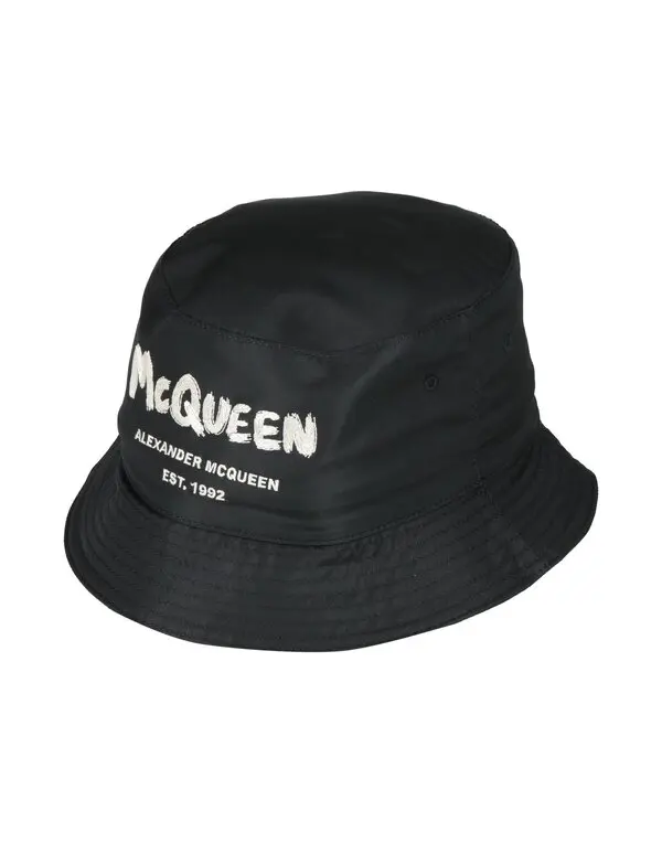 Alexander McQueen Bucket Hat Polyester - Black