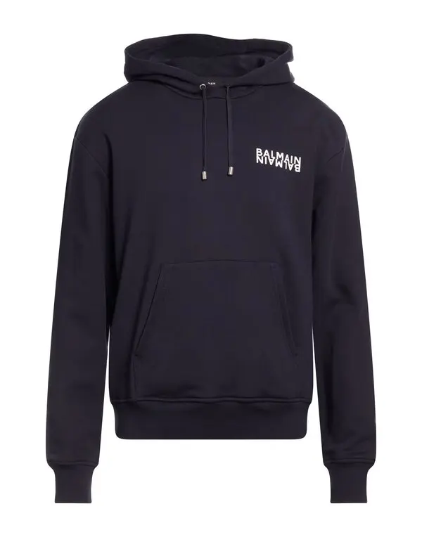 Balmain Cotton Military Sweatshirt - Navy
