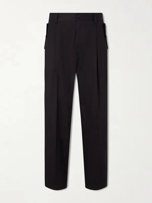 Dolce & Gabbana Pleated Cotton Trousers