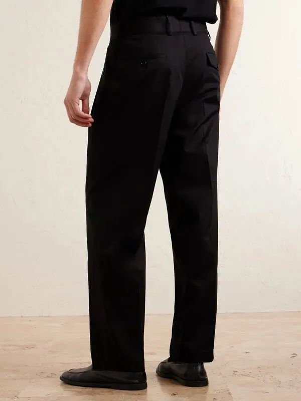 Dolce & Gabbana Pleated Cotton Trousers