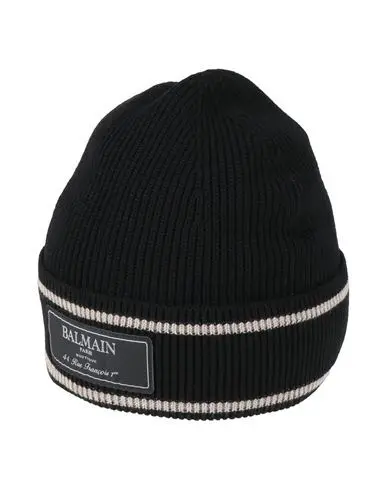 Balmain Merino Wool Beanie - Black