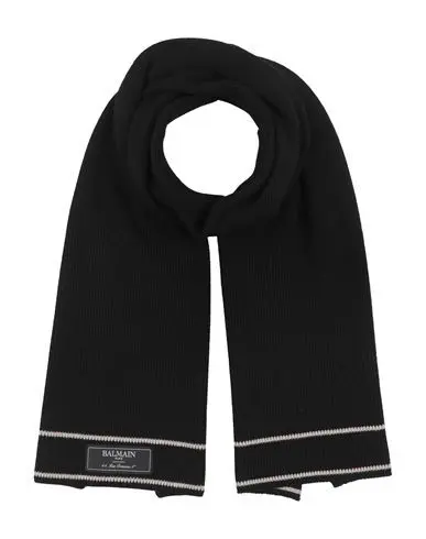 Balmain Scarf Merino Wool - Black