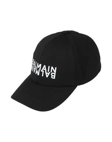 Balmain Cotton Baseball Cap - Black
