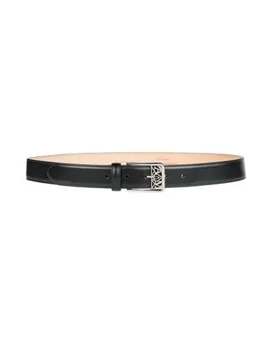 Alexander McQueen Leather Belt - Black