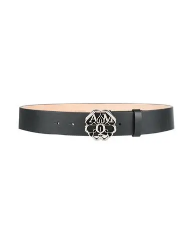 Alexander McQueen Leather Belt - Black