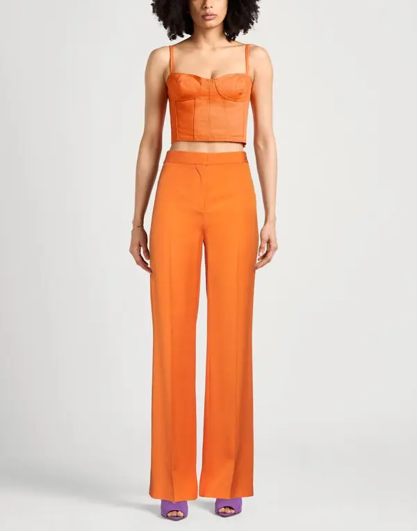 Stella McCartney Flared Shantung Pants - Orange