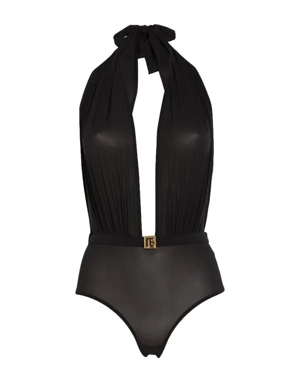 Balmain Bodysuit In Polyester And Elastane