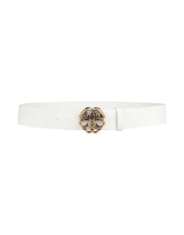 Alexander McQueen Leather Belt With Glitter Detail