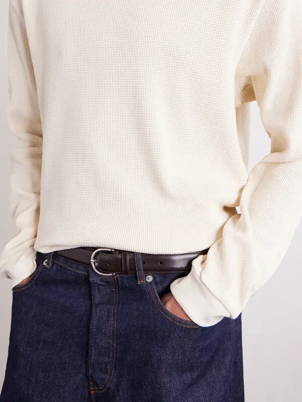Nn07 Jett 30035 Waffle-knit Organic Cotton Sweater - Neutrals