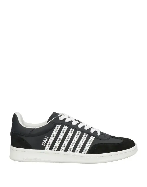 Dsquared2 Low-top Calfskin Sneakers - Black