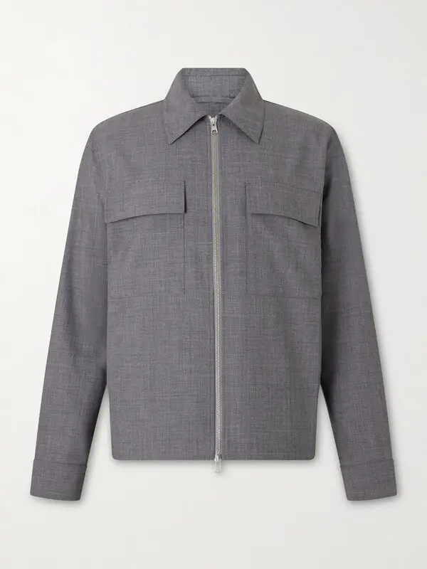 Nn07 Alban 10037 Zipped Jacket - Gray