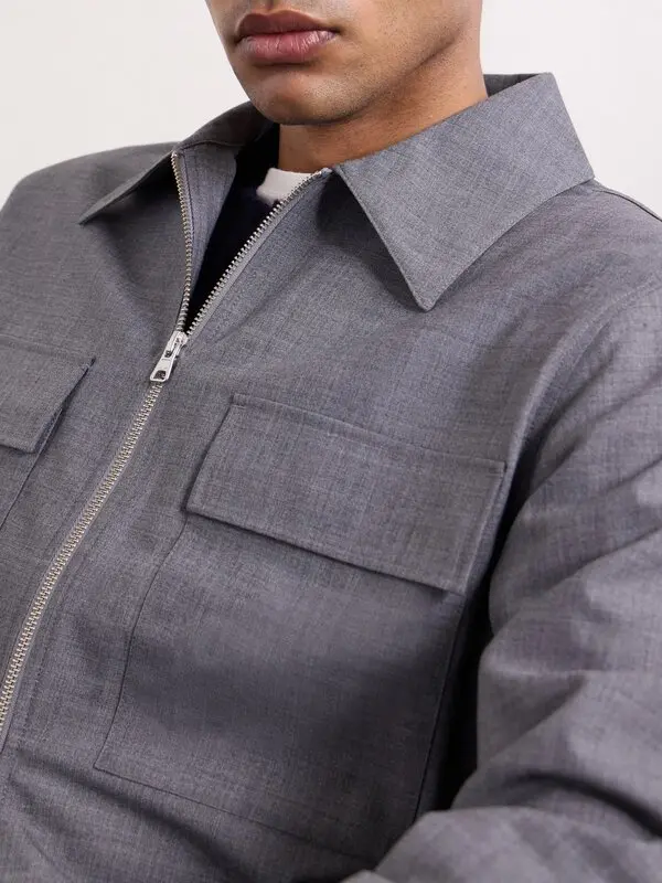 Nn07 Alban 10037 Zipped Jacket - Gray