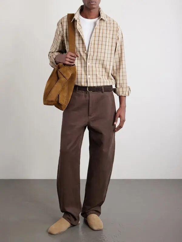 Nn07 Deon 50035 Checked Organic Cotton-poplin Shirt