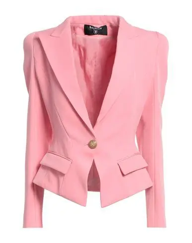 Balmain Single-breasted Wool Blazer - Pink