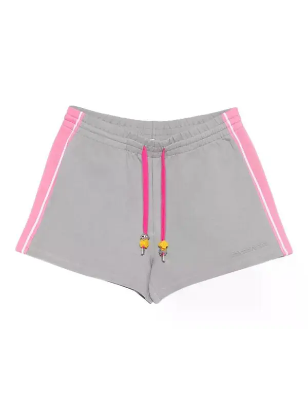 Casablanca Striped Drawstring Shorts - Grey