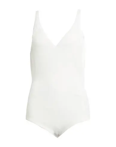 Alexander McQueen Bodysuit In Viscose And Polyester - Ivory