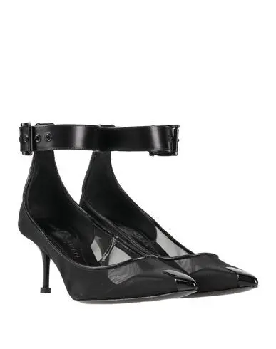 Alexander McQueen Pumps In Leather And Textile Fibers